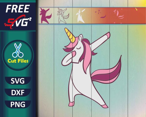Dabbing Unicorn SVG Free | Free SVG Files