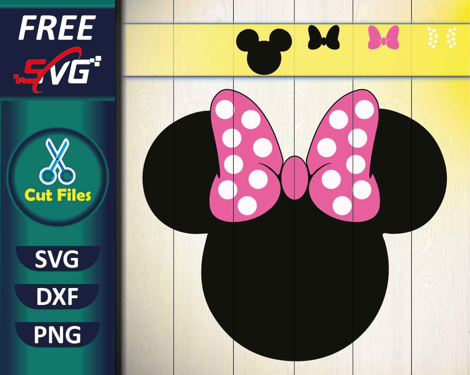 Minnie Mouse silhouette SVG Free - Free SVG Files