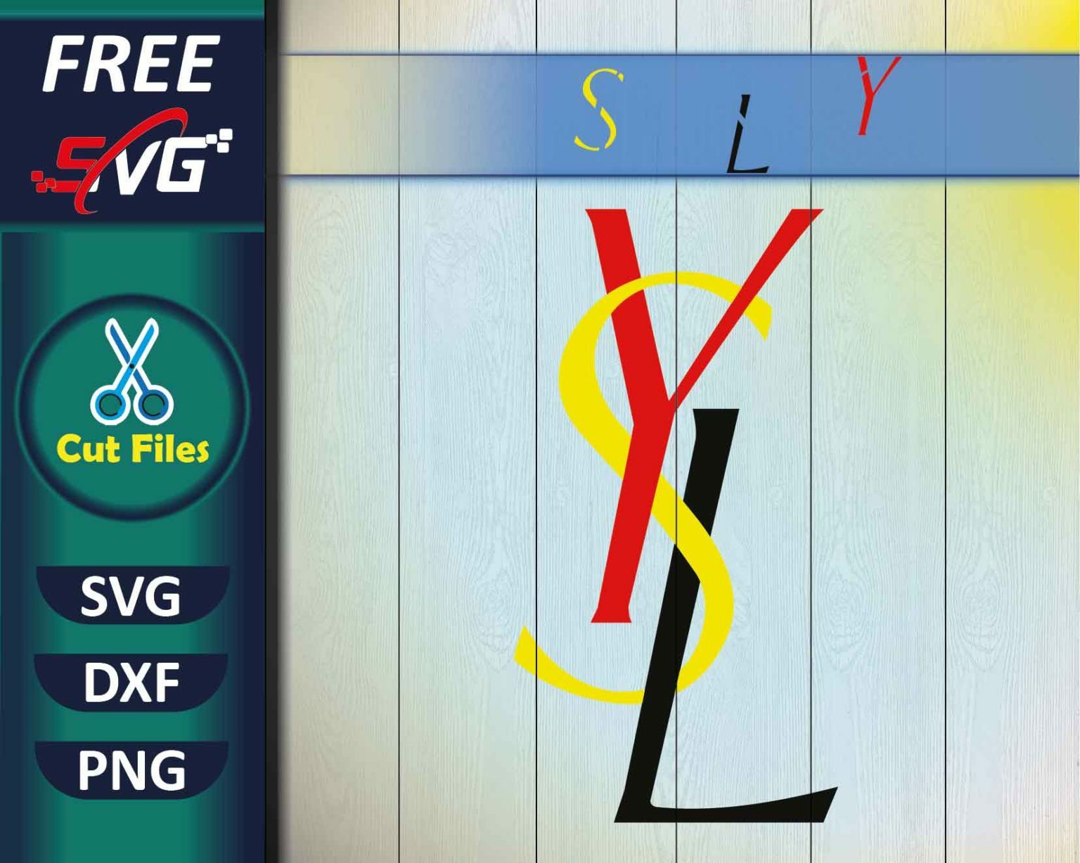 YVES Saint Laurent SVG Free | svg4k.com