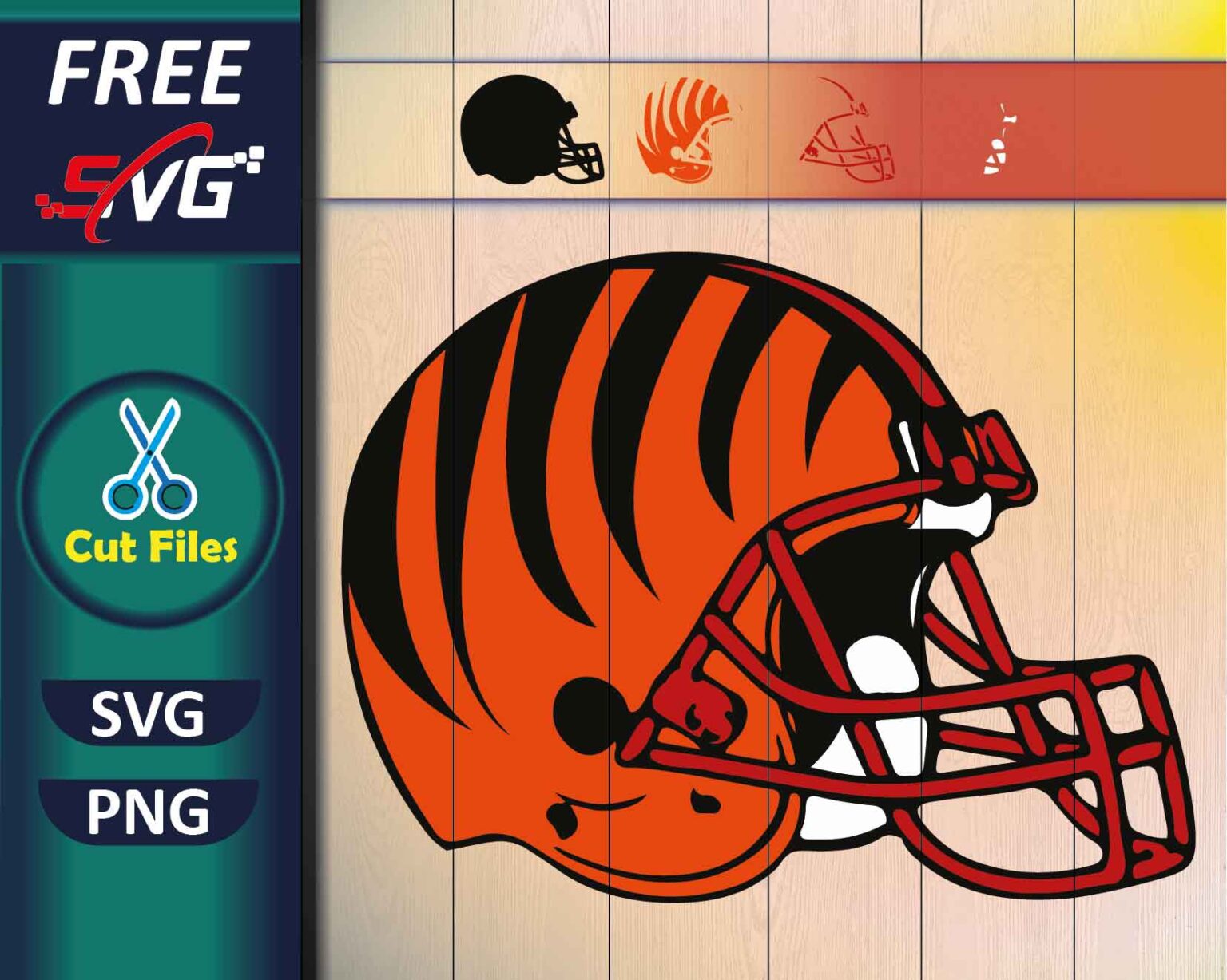 Bengals Helmet SVG Free