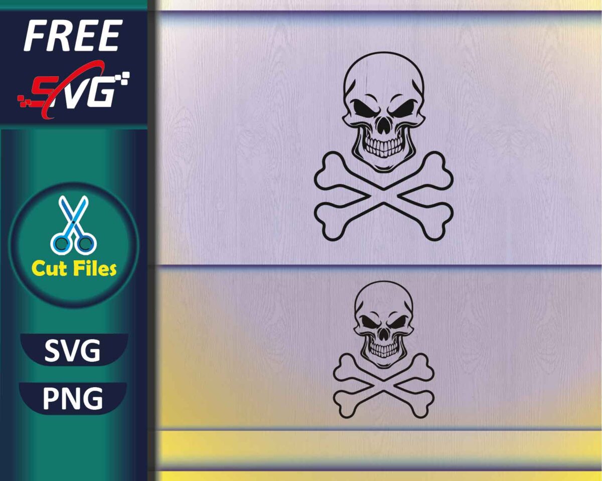 Skull and Crossbones SVG Free