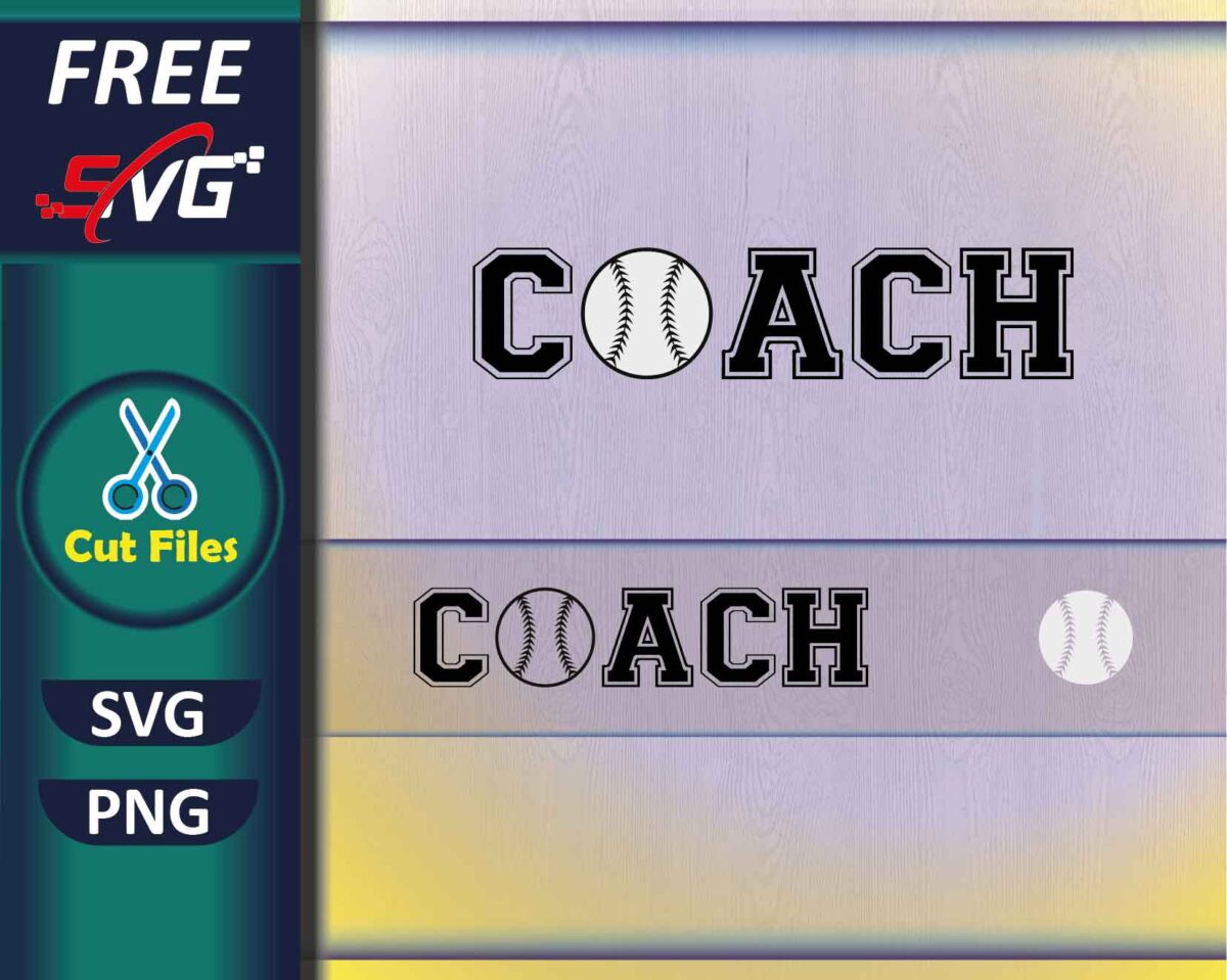 Baseball Coach SVG Free