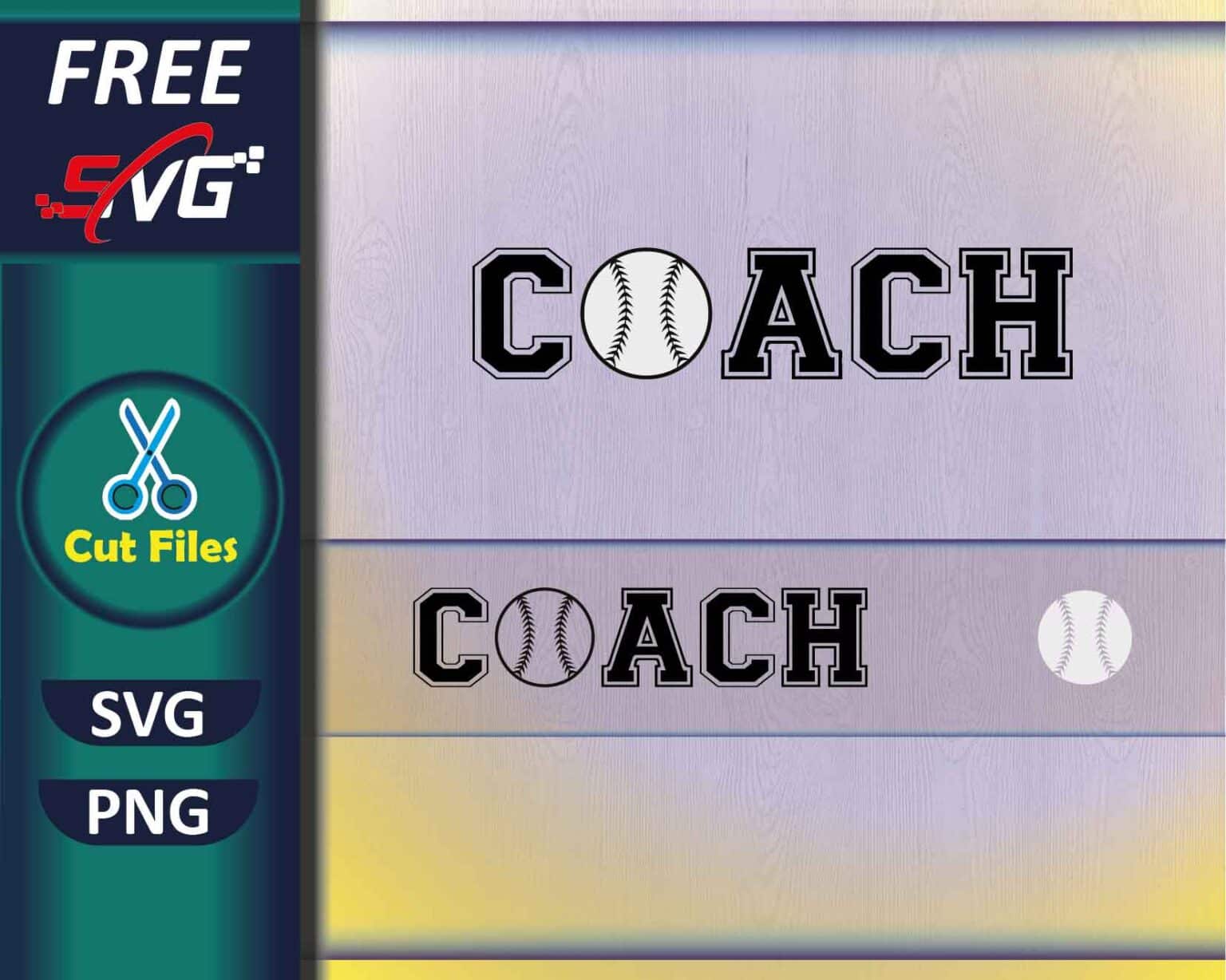 Baseball Coach SVG Free