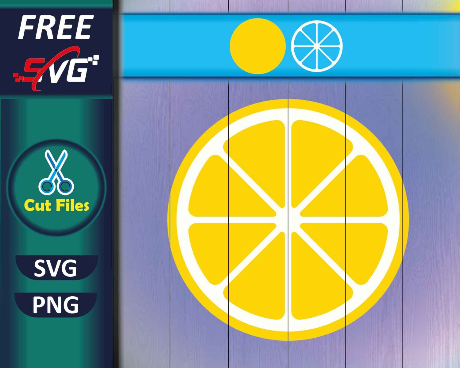 Lemon Slice SVG Free for Cricut