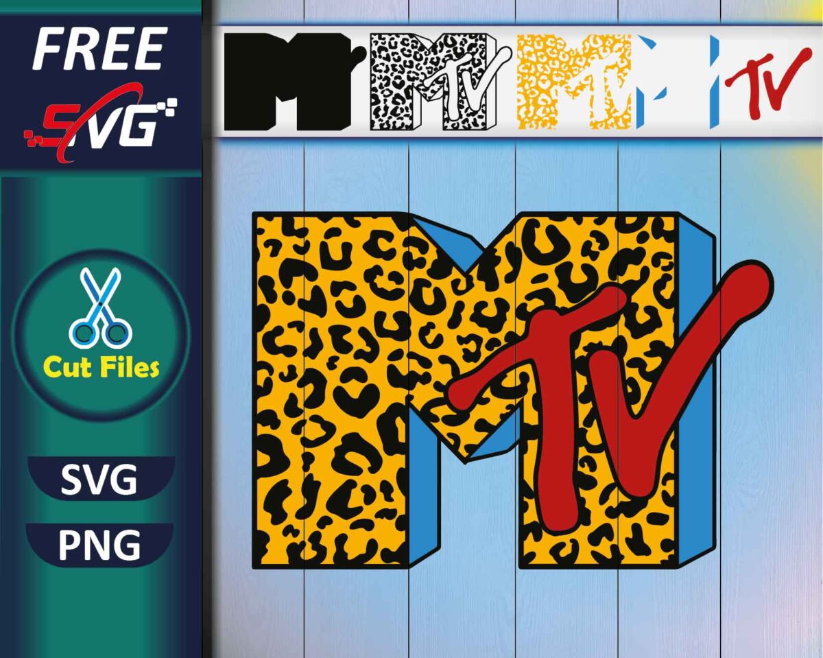 MTV Logo Leopard SVG Free
