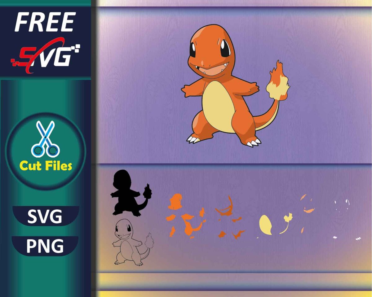 Pokemon Charmander SVG Free Download