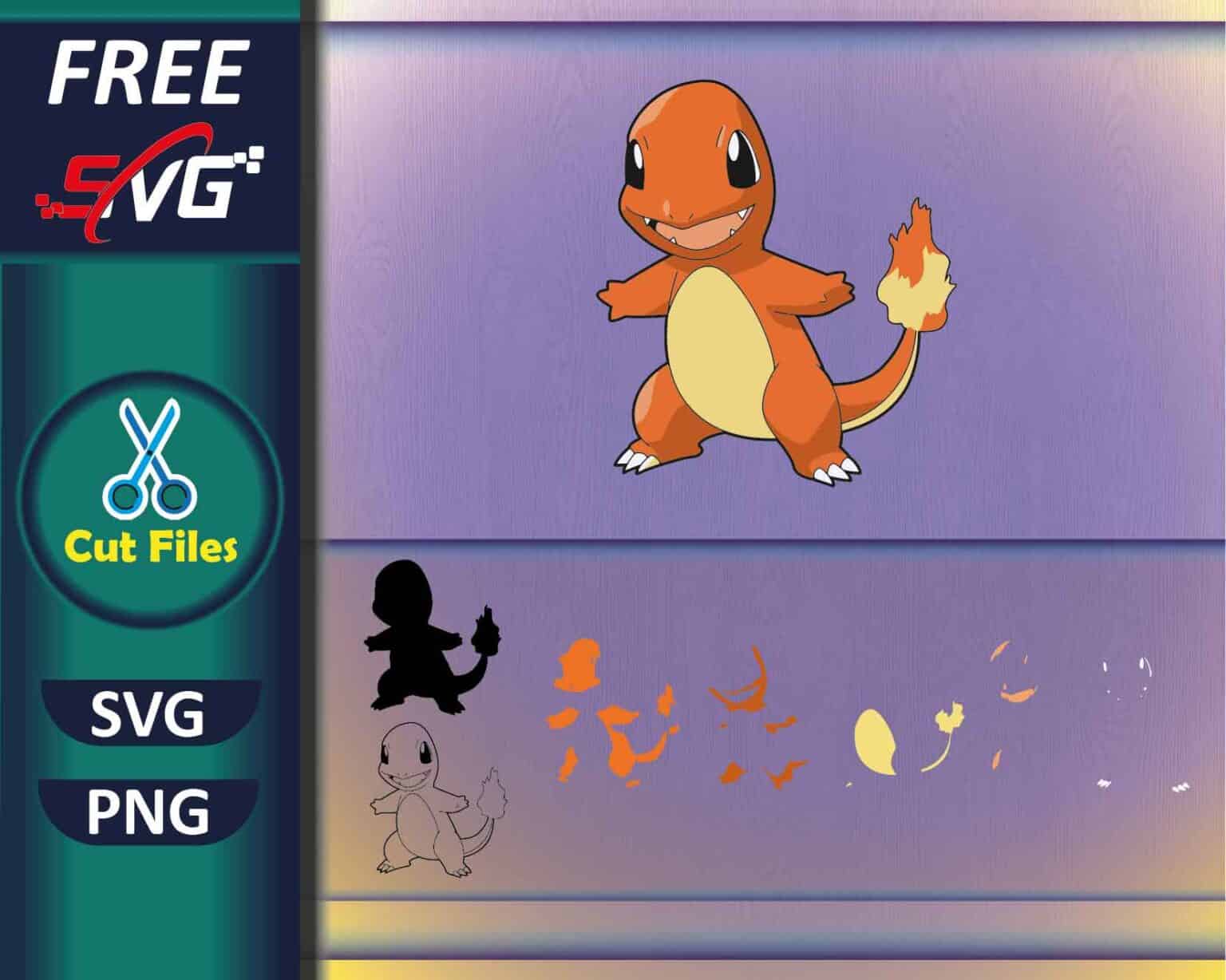 Pokemon Charmander SVG Free Download