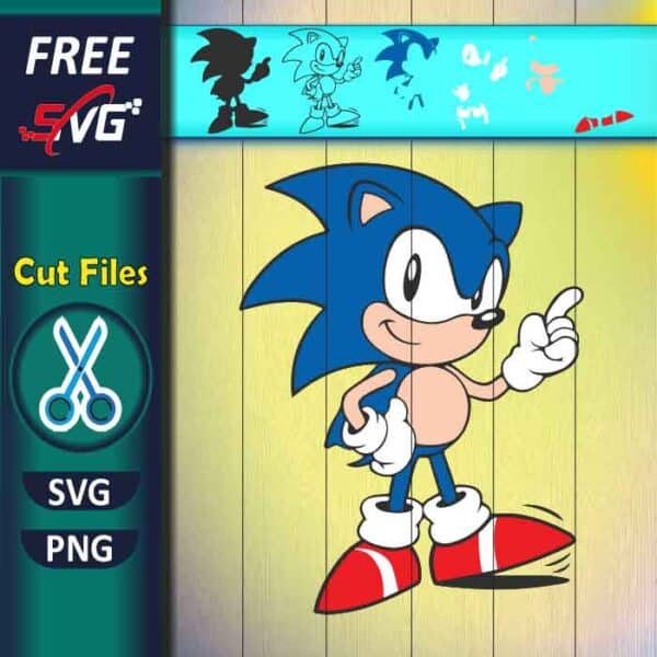 Sonic the hedgehog SVG Free for Cricut | svg4k.com