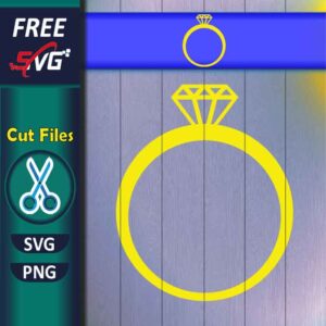 Diamond ring SVG Free, Wedding Ring SVG | Free SVG Files