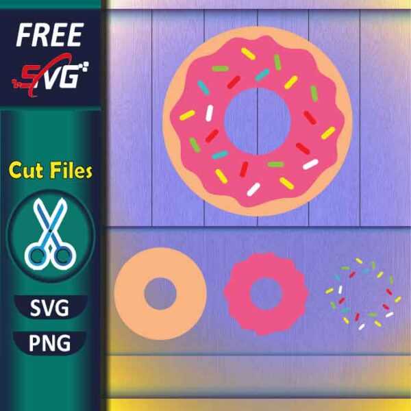 Donut SVG Free, Donut Sprinkles SVG for Cricut | Free SVG Files