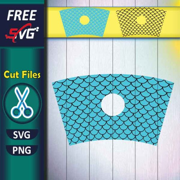 Mermaid Scales Full Wrap For Starbucks 24oz Venti Cold Cup, Mermaid ...