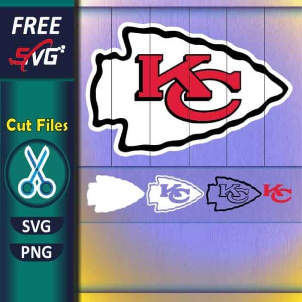 KC Chiefs SVG free for Cricut | Kansas City Chiefs arrowhead SVG free