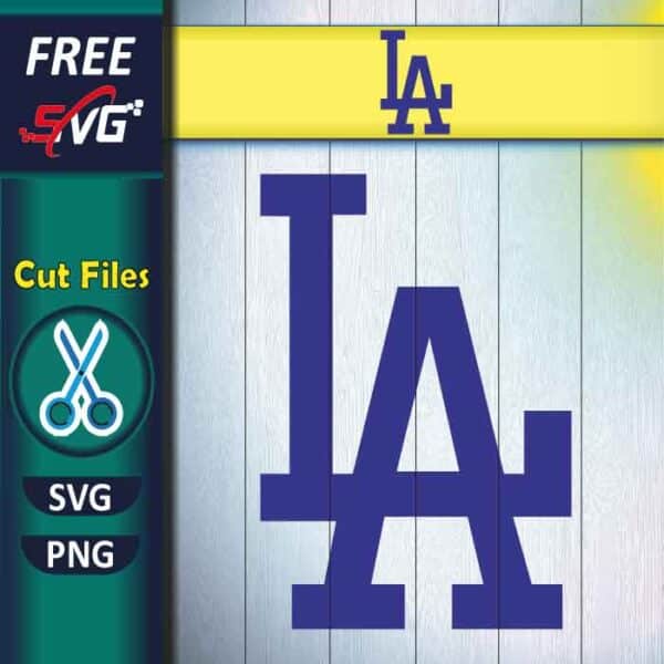 LA Dodgers SVG free for Cricut, Los Angeles Dodgers SVG