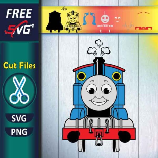 Thomas the train SVG free, train track SVG free