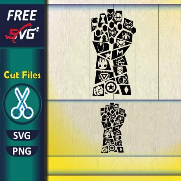 avengers gauntlet SVG free, Infinity gauntlet SVG