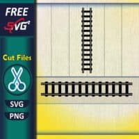 Train track SVG free for Cricut