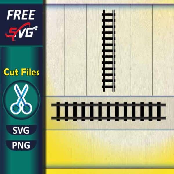 Train track SVG free for Cricut