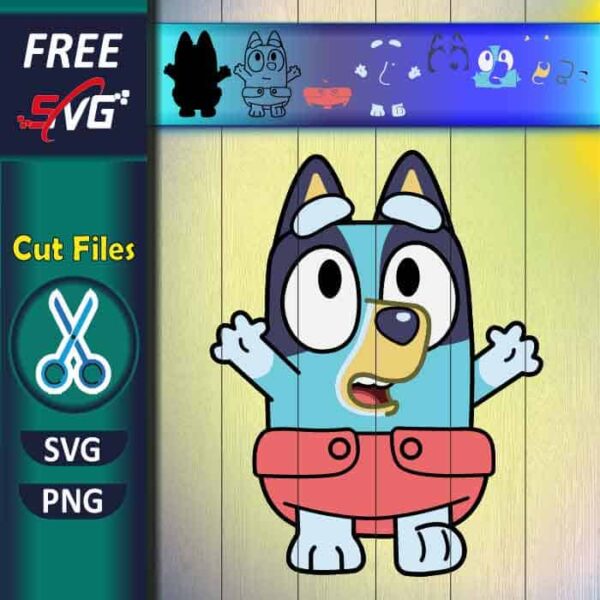 bluey SVG free for Cricut, bluey bingo SVG free - svg4k.com