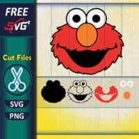 Elmo face SVG free for Cricut, sesame street birthday SVG - Free SVG Files