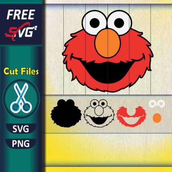 Elmo face SVG free for Cricut, sesame street birthday SVG - Free SVG Files