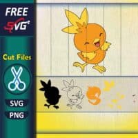 Torchic SVG free for Cricut | Torchic Pokemon SVG free