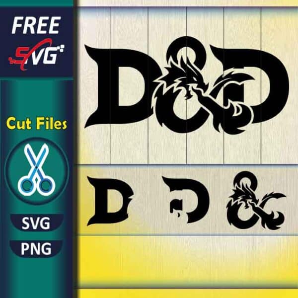 DnD SVG free | Dungeons and dragons SVG, DnD dragon logo, D&D Logo