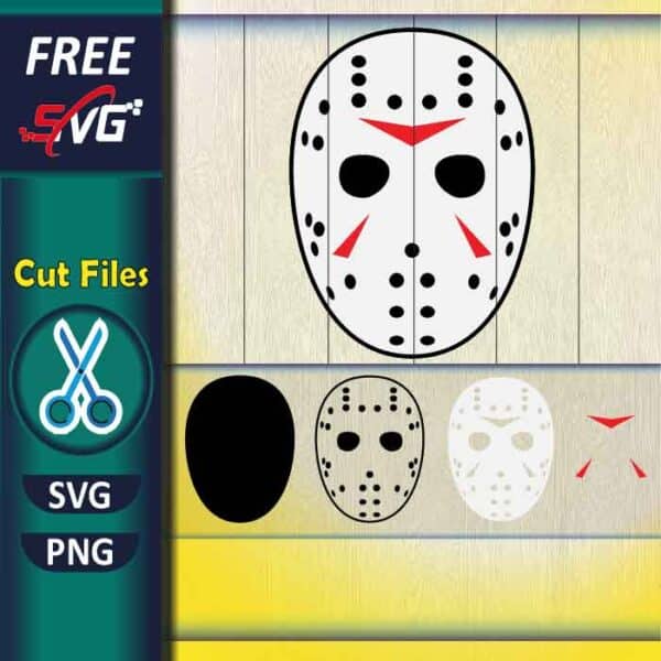 Jason mask SVG free, Jason SVG free, horror SVG