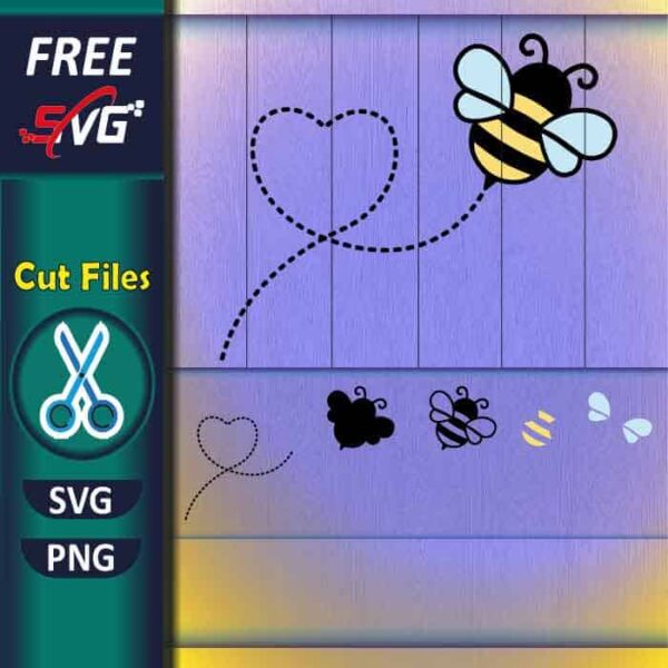 flying bee SVG free, bee SVG, bee trail SVG free | Free SVG