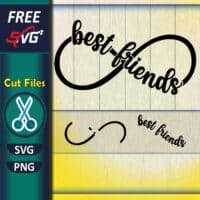 best friends infinity symbol SVG free, friends forever SVG