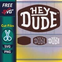 hey dude logo SVG free | Free SVG Files