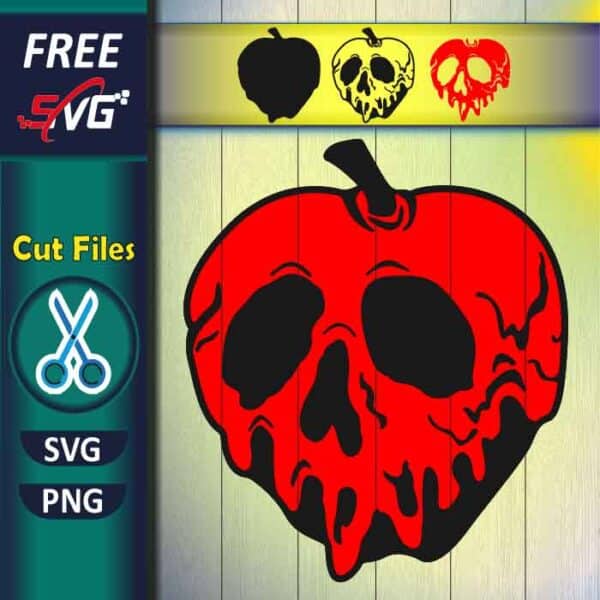 poison apple SVG free | snow white apple svg - evil queen SVG