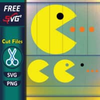 Pacman SVG free, Pac-Man SVG for Cricut