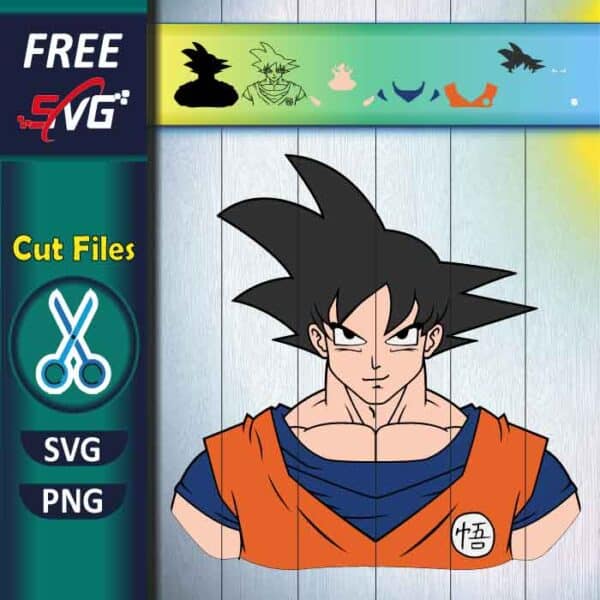 Goku SVG free | Dragonball z Cricut | anime SVG