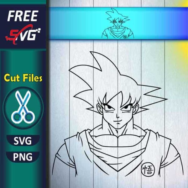 Goku SVG free | Dragonball z Cricut | anime SVG