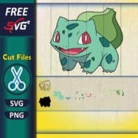 Bulbasaur SVG free for Cricut | Pokémon layered SVG
