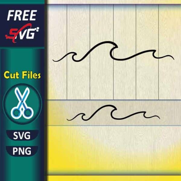 wave SVG free for Cricut, wave shape SVG